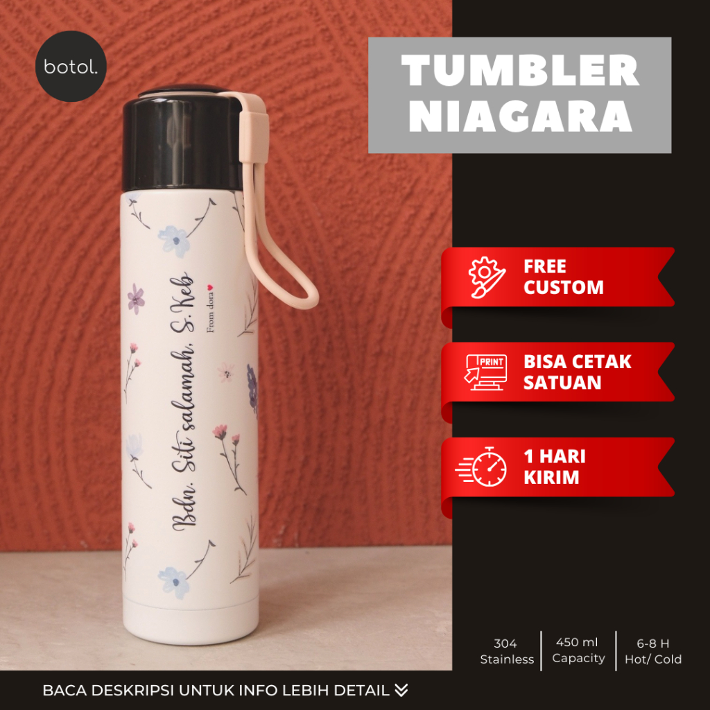 Jual BIG PROMO 8.8 Botol by DOT Tumbler Niagara Custom / VIRAL / UNIK ...