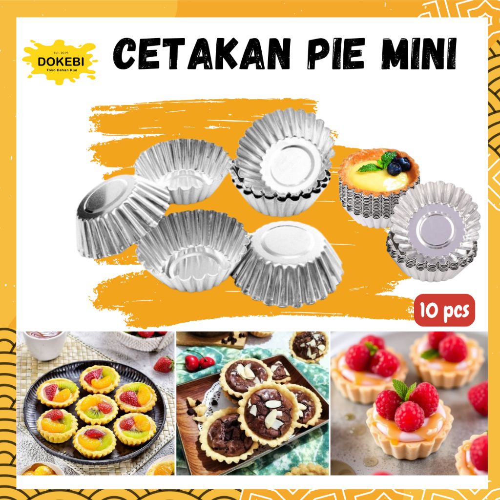 Jual CETAKAN KUE PIE ISI 10 PCS / KUE SUS PAI SUSU MINI Loyang Cheese ...