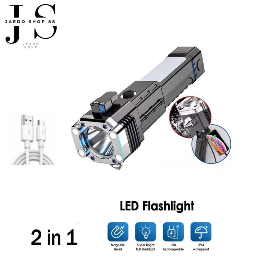 Jual Senter Emergency Led Cob Multifungsi Senter LED 3w Torch Darurat ...