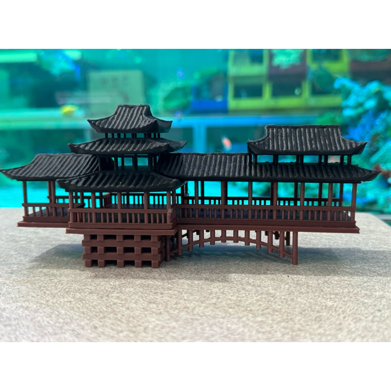 Jual miniatur jembatan kuil besar hiasan aquarium aquascape paludarium ...