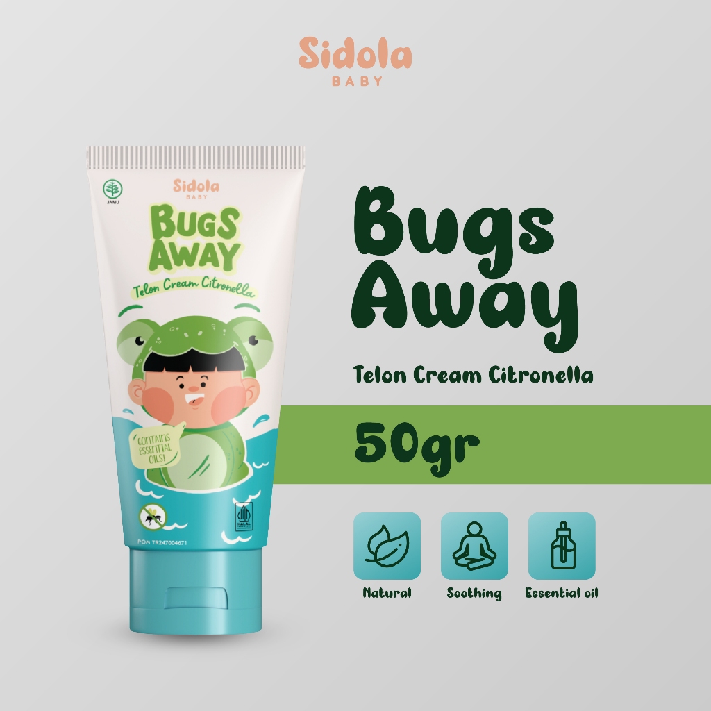 Jual Sidola Baby Telon Cream Bugs Away (Citronella ) 50g | Shopee Indonesia
