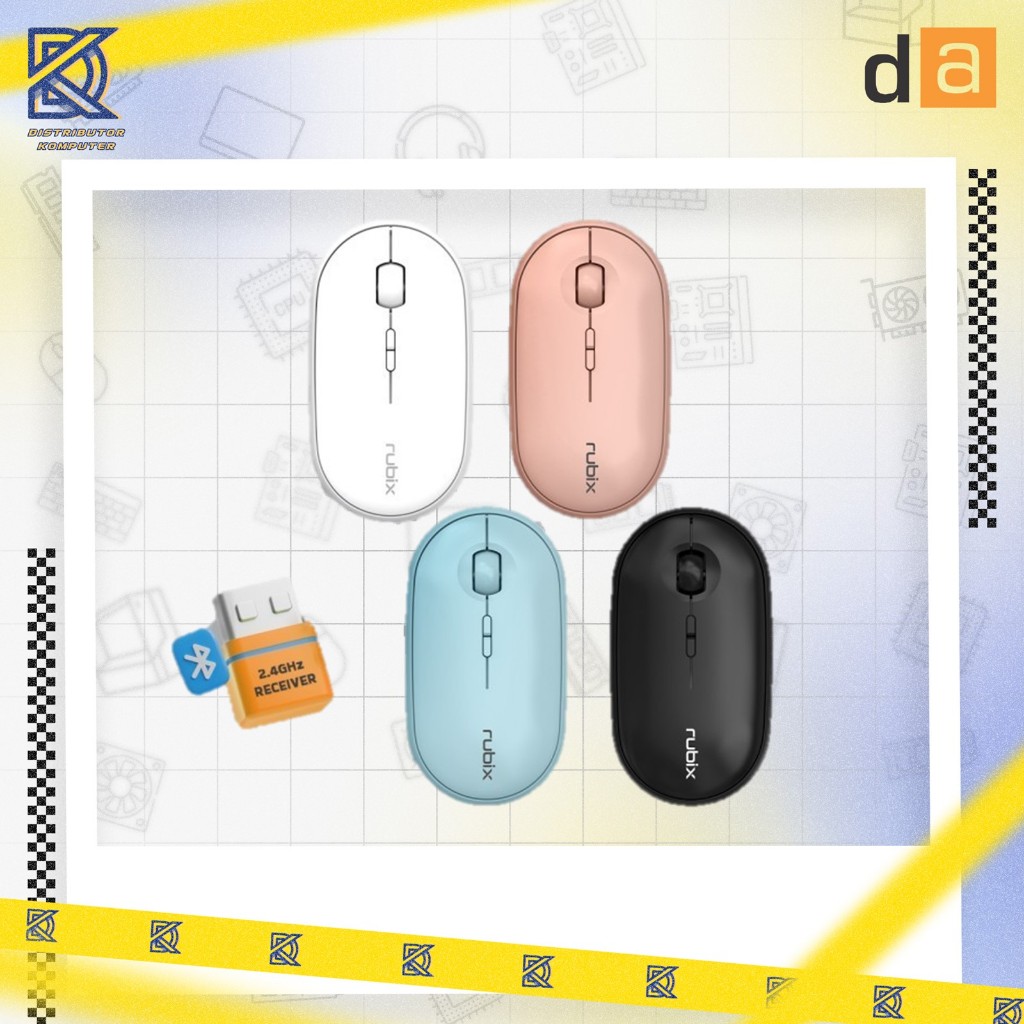 Jual DIGITAL ALLIANCE RUBIX M201 SILENT CLICK SLIM - MOUSE WIRELESS ...
