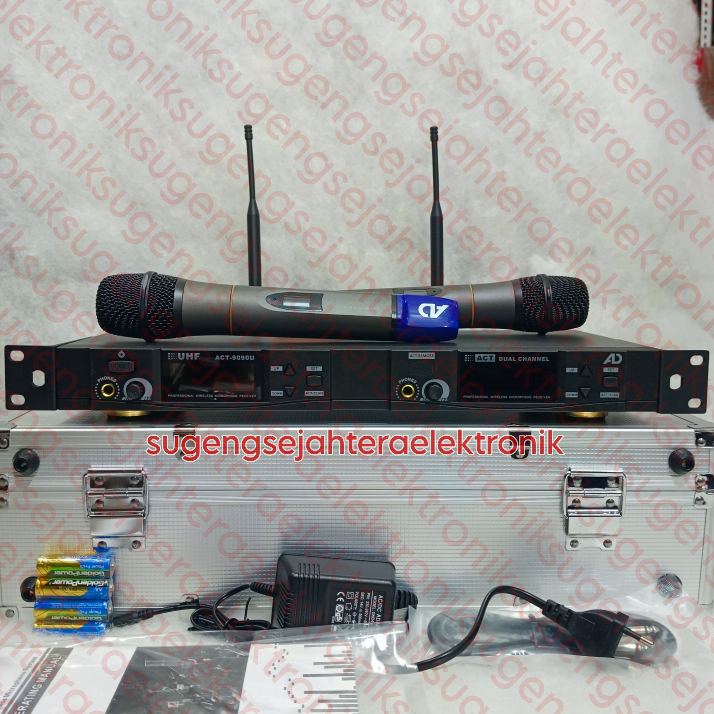 Jual Microphone Wireless AD ACT 9090U - 2 Mic Hand Original | Shopee ...