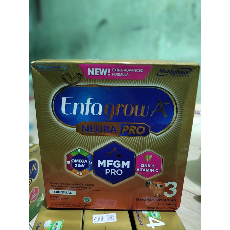 Jual Enfagrow A+3 Neuro Pro MFGM Pro kemasan 400gram | Shopee Indonesia