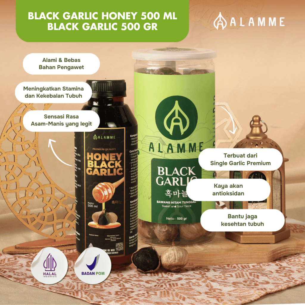 Jual Alamme - Paket Best Seller Bawang Hitam Tunggal Madu Bawang Hitam ...