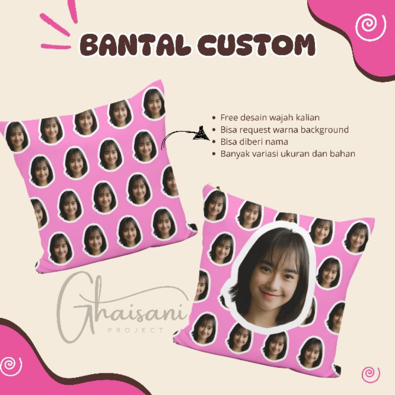 Jual Bantal Foto Custom Face Pattern | Shopee Indonesia