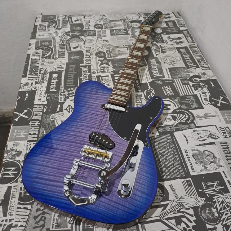 Jual Alva Telecaster Guitar - T Custom Blueberry Burst (Telecaster ...