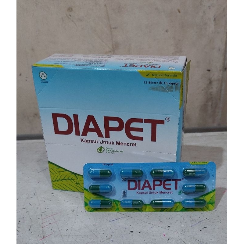 Jual Diapet Kapsul Diare PAK isi 12 lembar x 10 kapsul | Shopee Indonesia