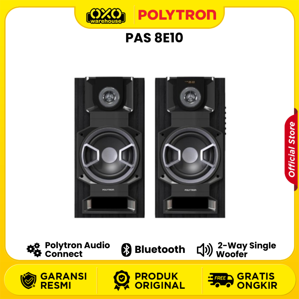 Jual POLYTRON Speaker Aktif 8 Inch PAS 8E10 Bluetooth Speaker System 2 ...