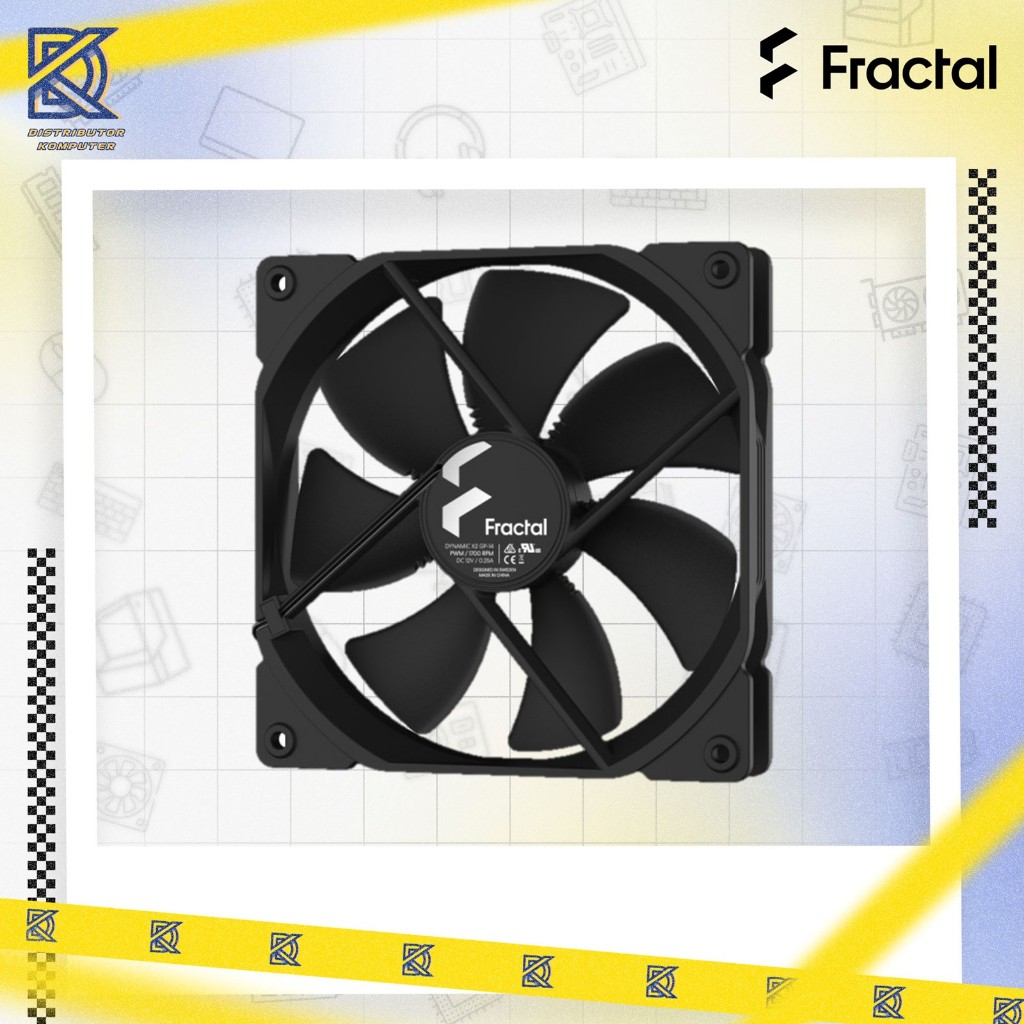 Jual FRACTAL DESIGN FAN CASING DYNAMIC X2 GP-12 PWM 120MM - BLACK ...