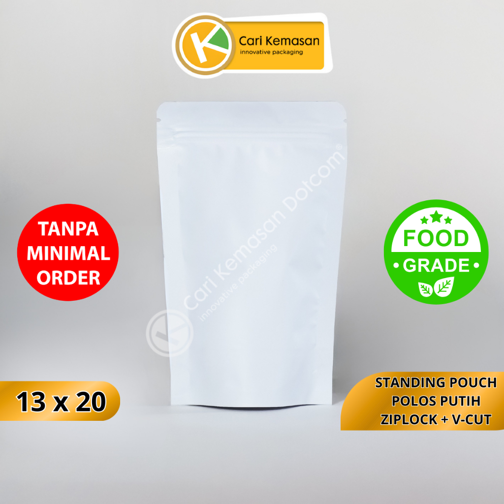 Jual [TERMURAH] Standing Pouch 13 x 20 Kemasan Plastik Ziplock Non ...