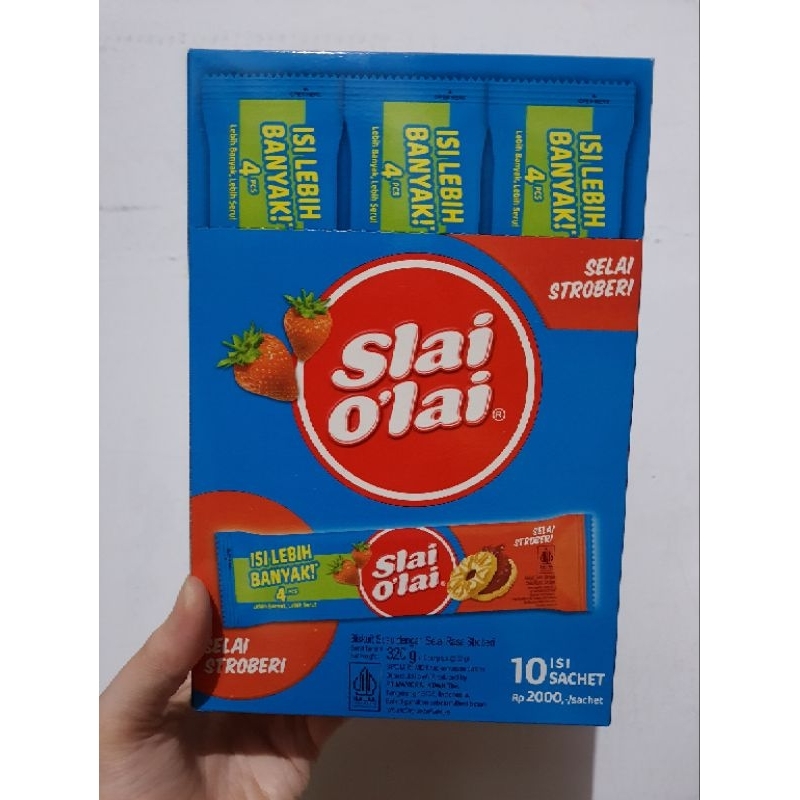 Jual SLAI OLAI 320GR (ISI 10BKS X 32GR) SELAI STROBERI - BISKUIT SUSU ...