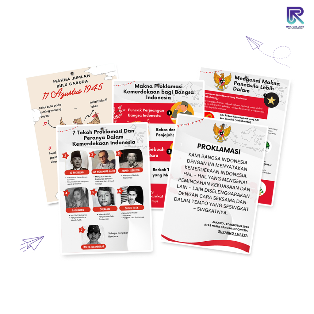 Jual RHA GALLERY Poster Pancasila UUD 1945 Pajangan Sekolah Edukasi ...