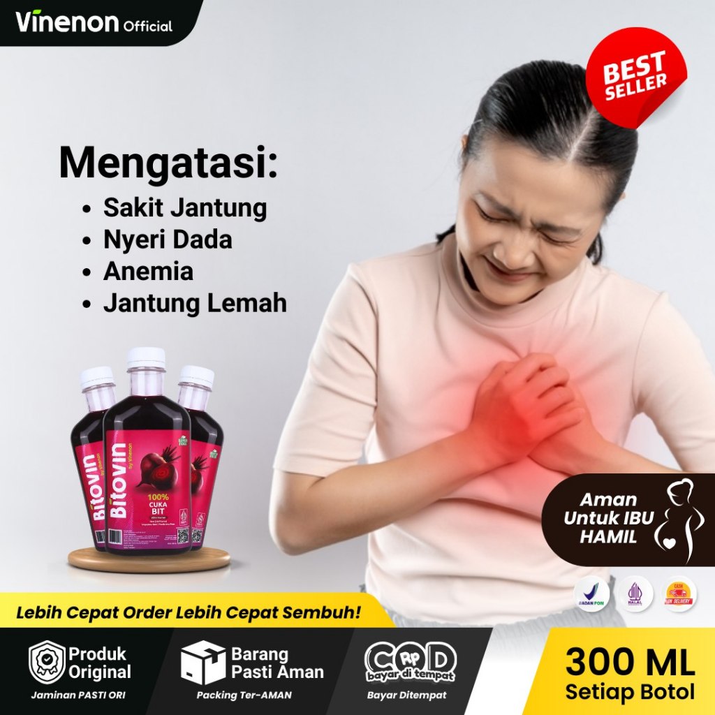 Jual BITOVIN Cuka Buah Bit 300ML | Atasi Anemia dan Masalah Jantung ...