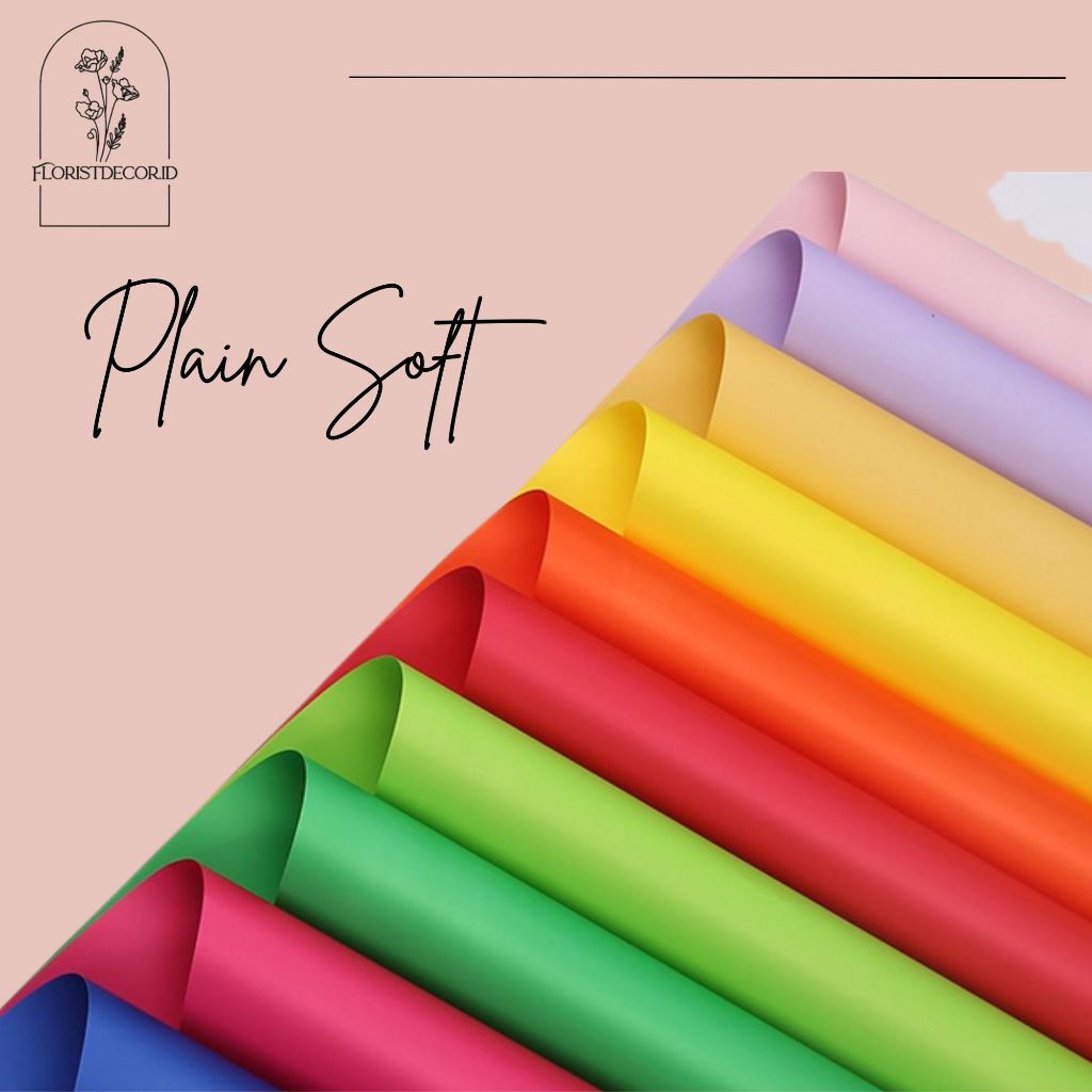 Jual (SW) CELLOPHANE PLAIN SOFT MATTE PAPER WRAPPING PAPER KERTAS BUKET ...