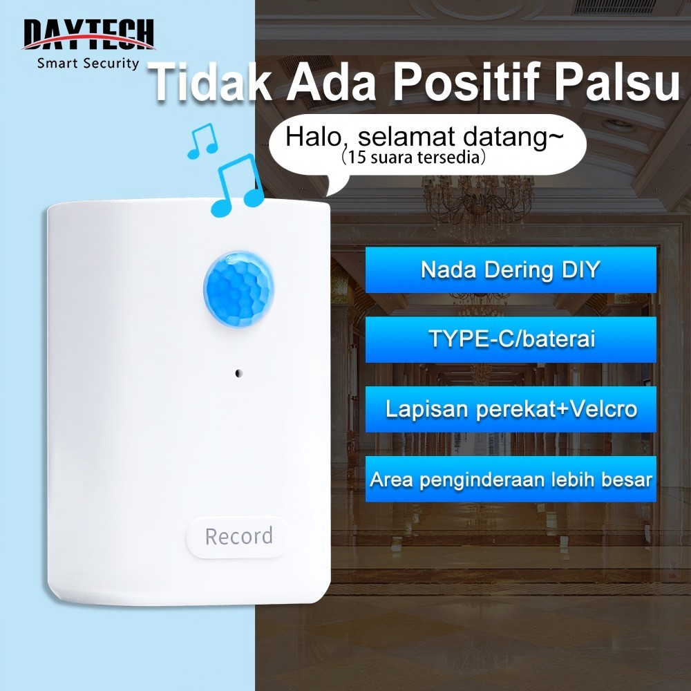 Jual COD Daytech Sensor Custom Suara Selamat Datang Alarm Anti Maling ...