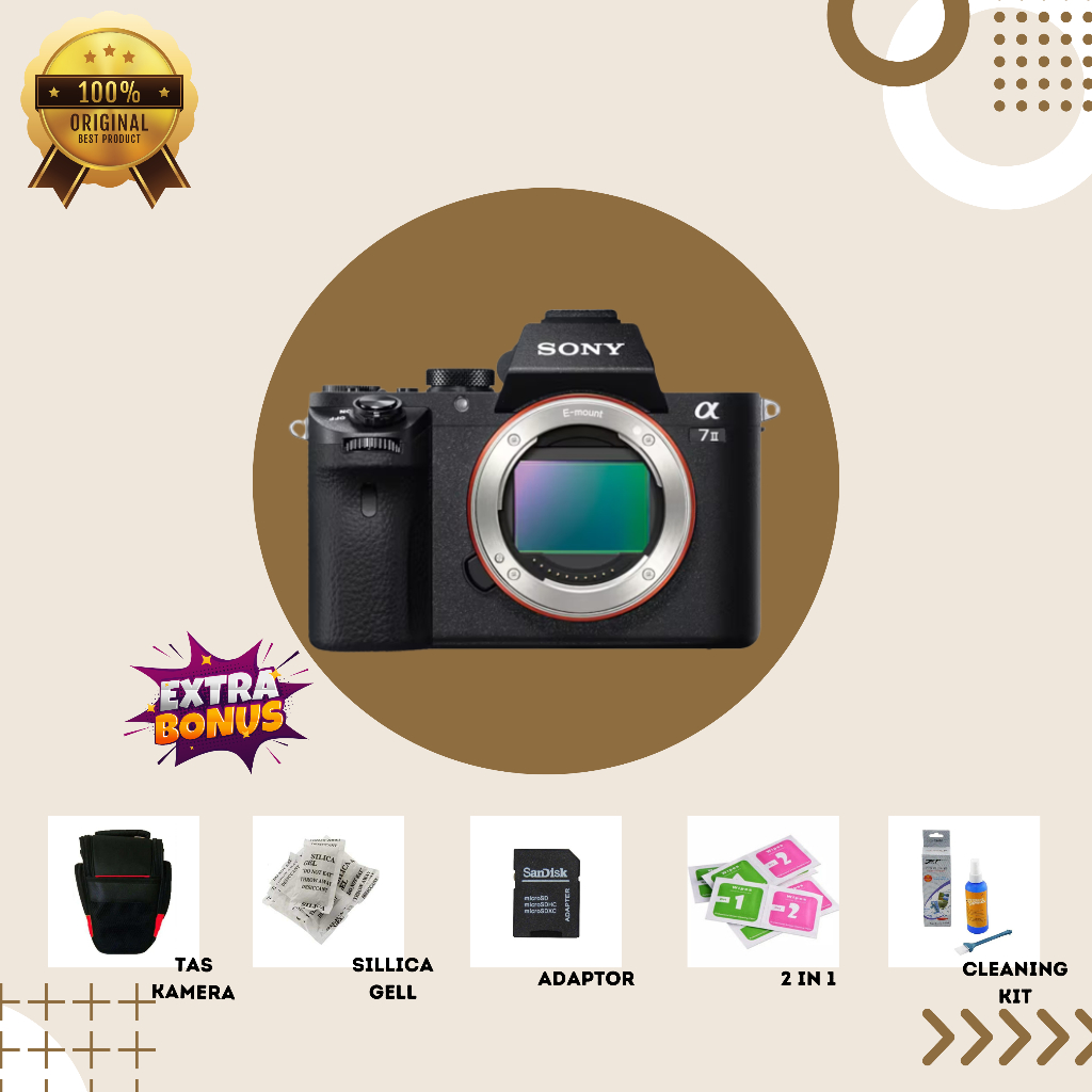 Jual [KAMERA MIRRORLESS] SONY A7 MARK II BLACK MULUS SECOND BERGARANSI ...