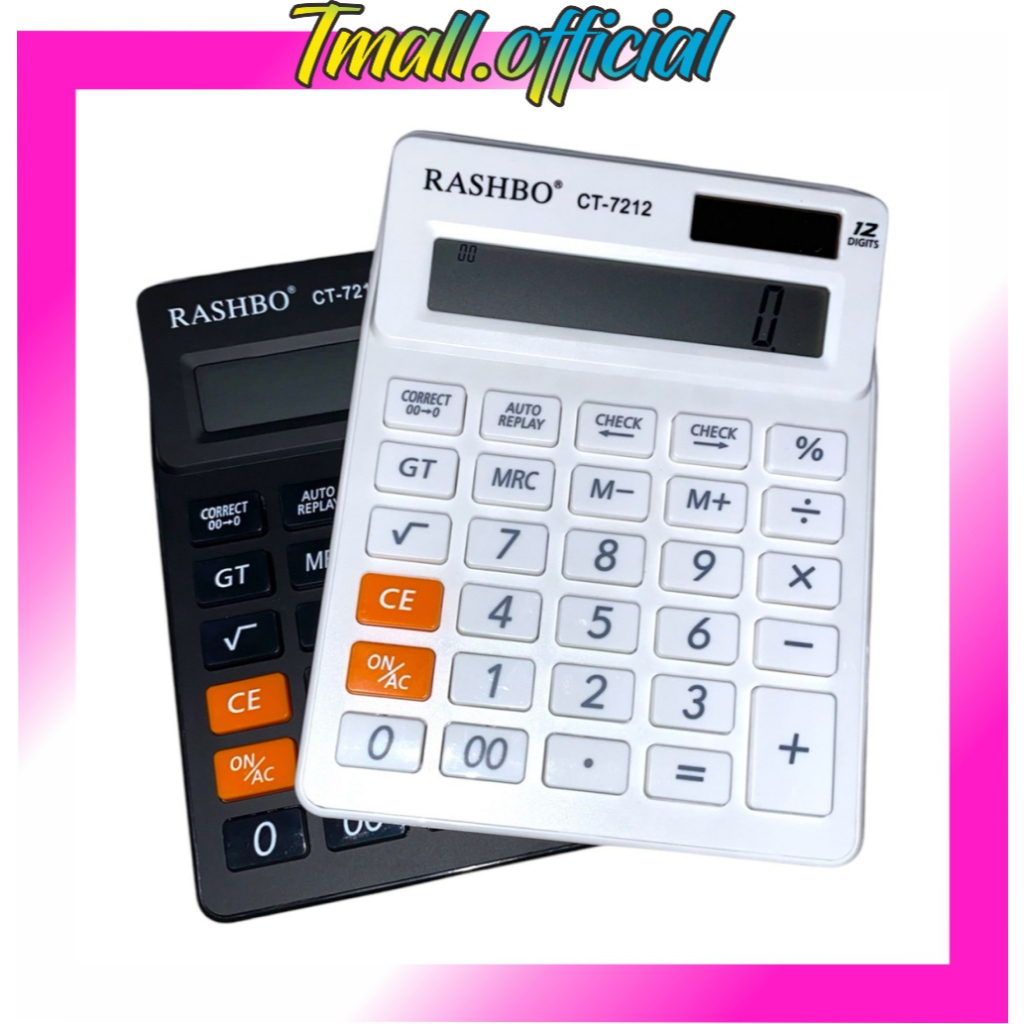 Jual TMALL kalkulator 12digit check and correct calculator dagang R1101 ...