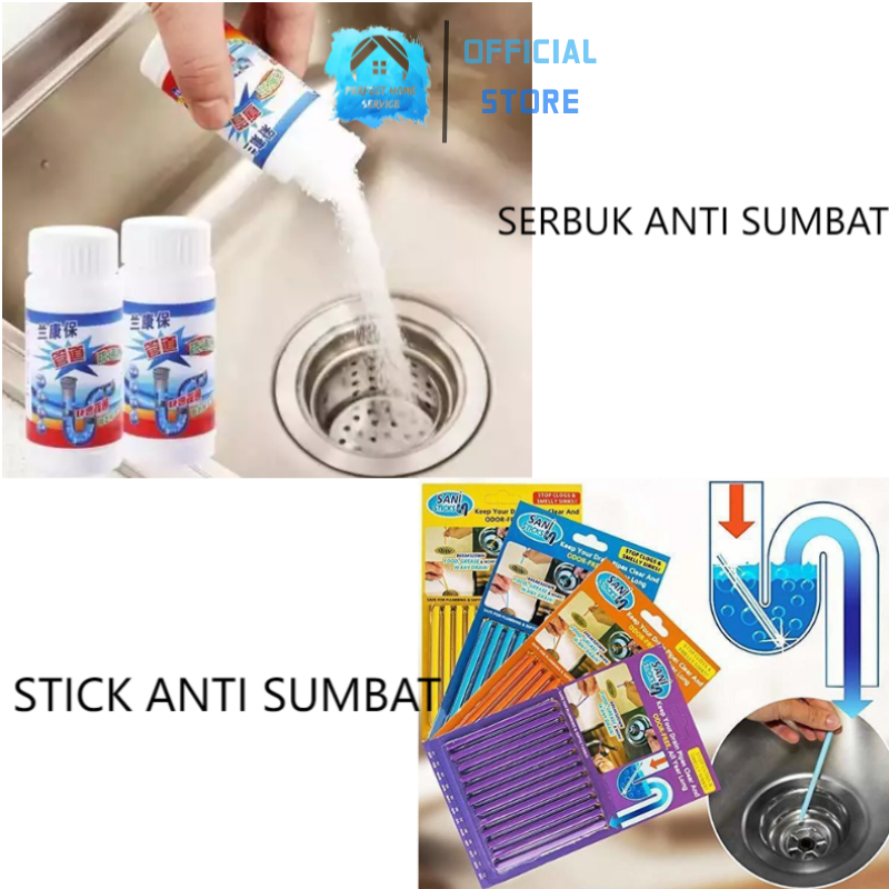 Jual SERBUK DAN STICK ANTI SUMBAT PEMBERSIH SALURAN PIPA [PERFECTHOME ...