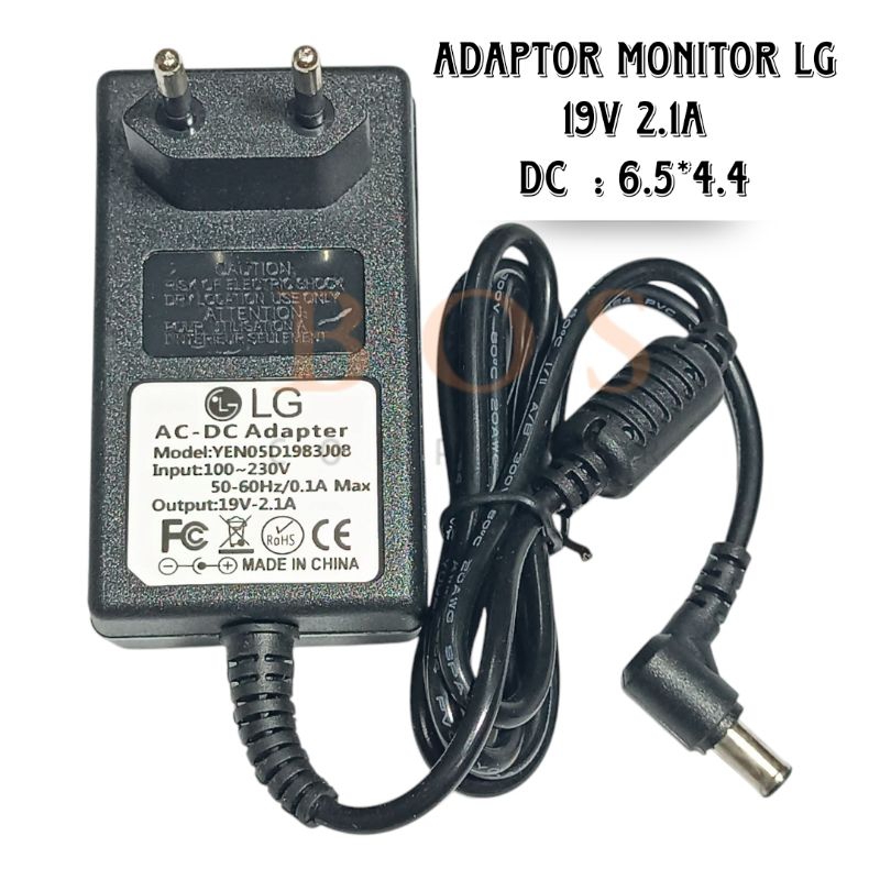 Jual ADAPTOR MONITOR LG LCD LED LG 19V 2.1A DC 6.5*4.4 / ADAPTOR ...