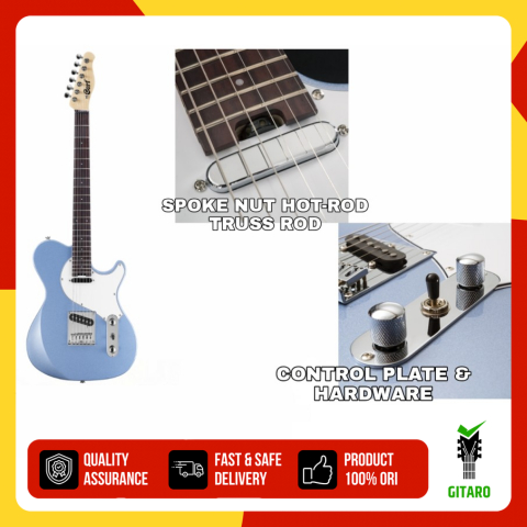 Jual Gitar Elektrik Gitar Cort Telecaster Classic TC BIM Blue Ice ...