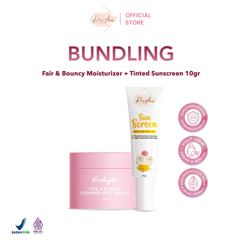 Jual Noera Bundling Fair & Bouncy Moisturizer + Tinted Sunscreen ...