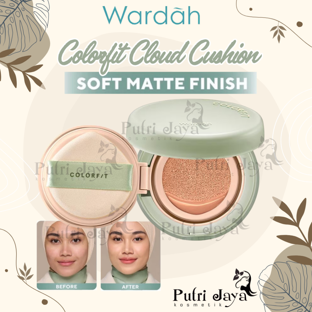 Jual WARDAH Colorfit 5D Blur Cloud Cushion SPF 50 PA++++ | Matte Finish ...
