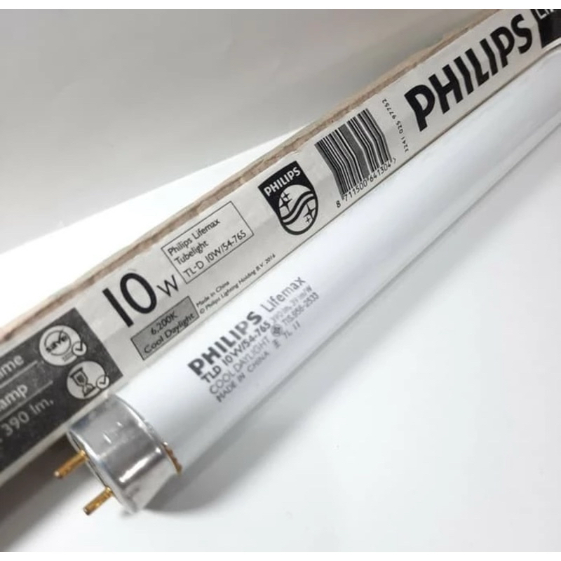 Jual PHILIPS TL Neon TLD TL-D 10W 10 Watt Lifemax | Shopee Indonesia
