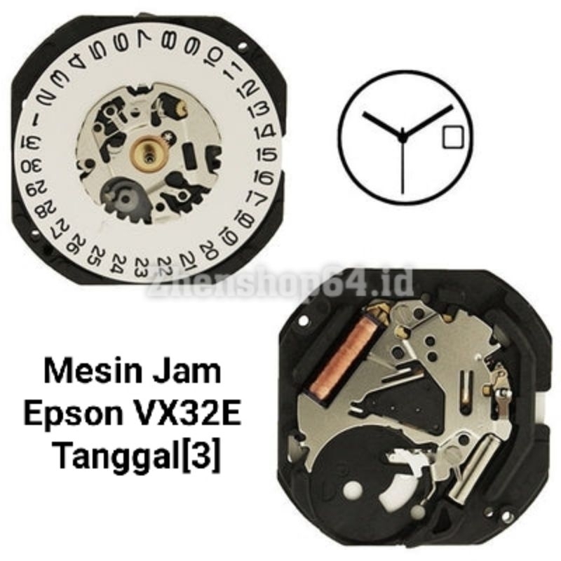 Jual Mesin Jam Tangan Epson VX32 Tanggal Samping Original Japan Best Quality | Shopee Indonesia