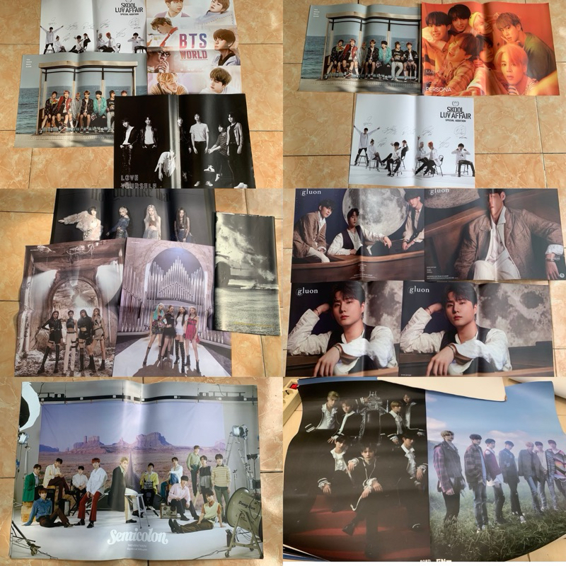 Jual OFFICIAL POSTER KPOP BTS SVT BLACKPINK WANNAONE DAY6 ENHYPEN ...