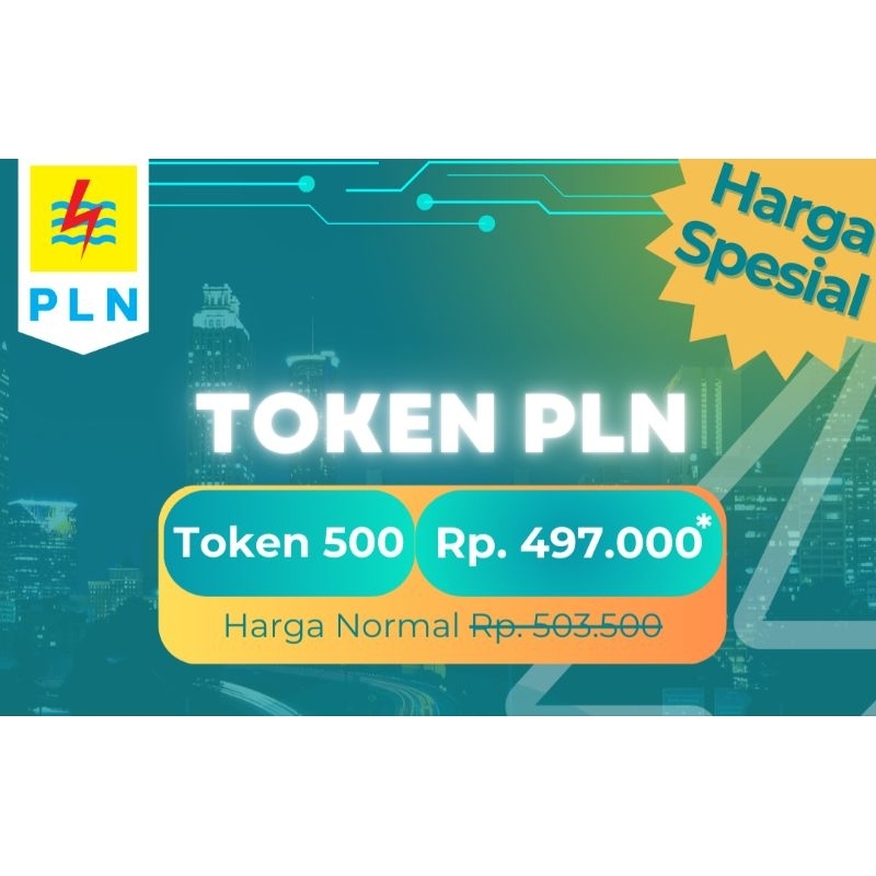 Jual PROMO Token PLN Prabayar 500RB Bayar 497RB dan Token PLN 200RB ...