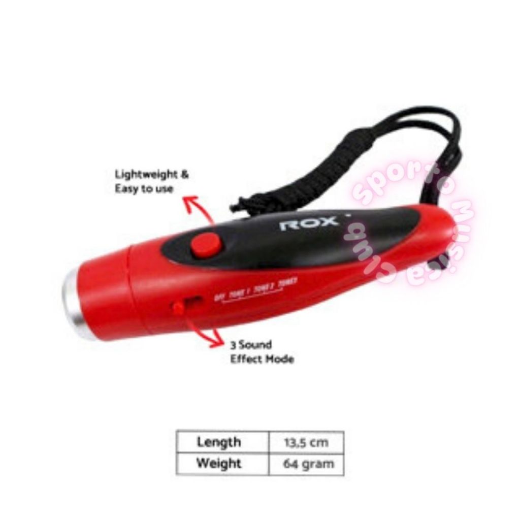 Jual Pluit Elektrik Peluit Electric Whistle Whistle ROX BONUS POUCH ...