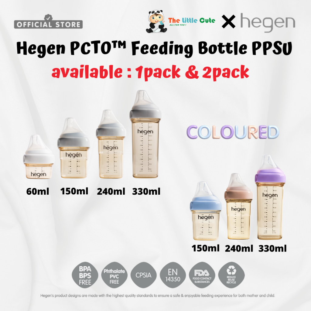 Jual Hegen Botol Susu PPSU Feeding Bottle PPSU 60ml 150ml 240ml 330ml 1pack 2 pack | Shopee ...