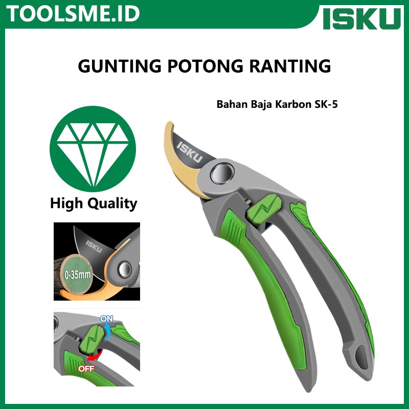 Jual ISKU Gunting Dahan/Taman Gunting/Gunting ranting pohon tanaman ...