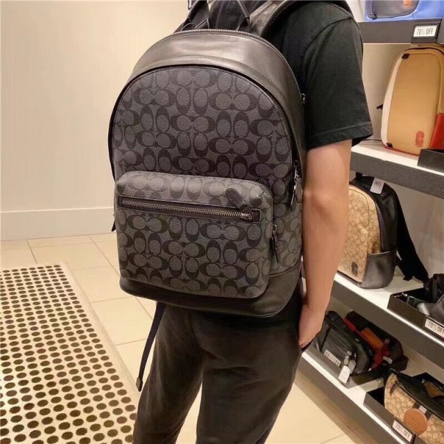 Jual Coach West Signature Canvas Backpack Ethan Coach Backpack In ...