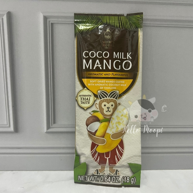 Jual [SACHET] SIAM ROYAL Coco Milk Mango Dried Fruit / Snack Thailand (18 gram) | Shopee Indonesia