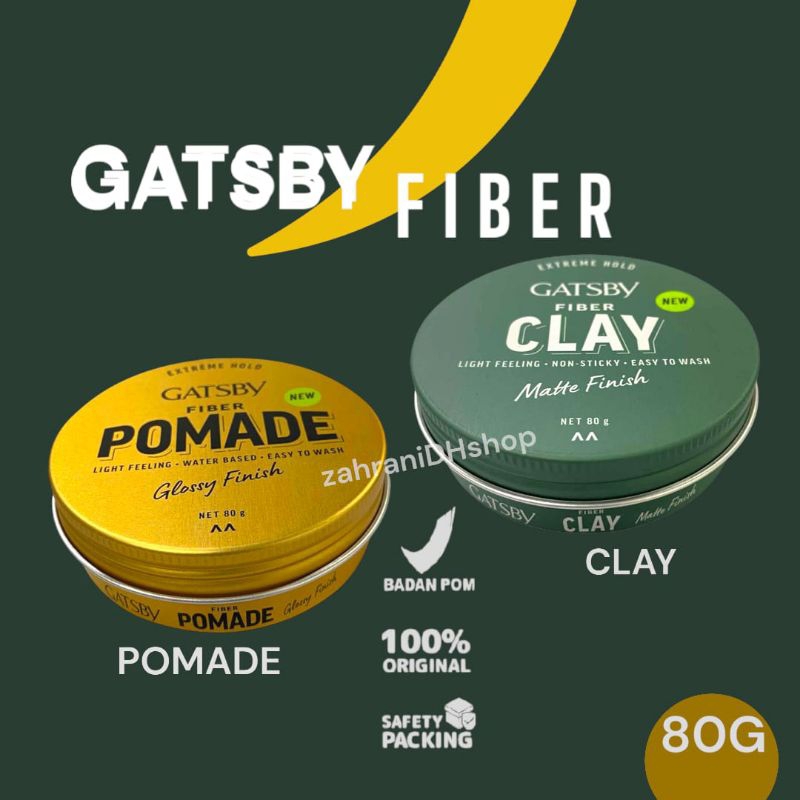 Jual Gatsby Fiber Clay & Pomade 80G | Shopee Indonesia
