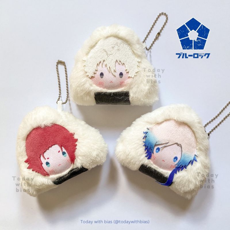 Jual Blue Lock Onigiri Doll Keychain | Boneka fluffy gantungan tas ...