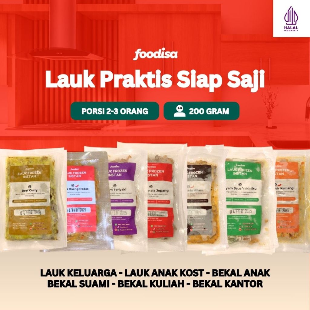 Jual FOODISA - Lauk Frozen Instant Praktis Siap Saji (200 Gram) Bekal ...