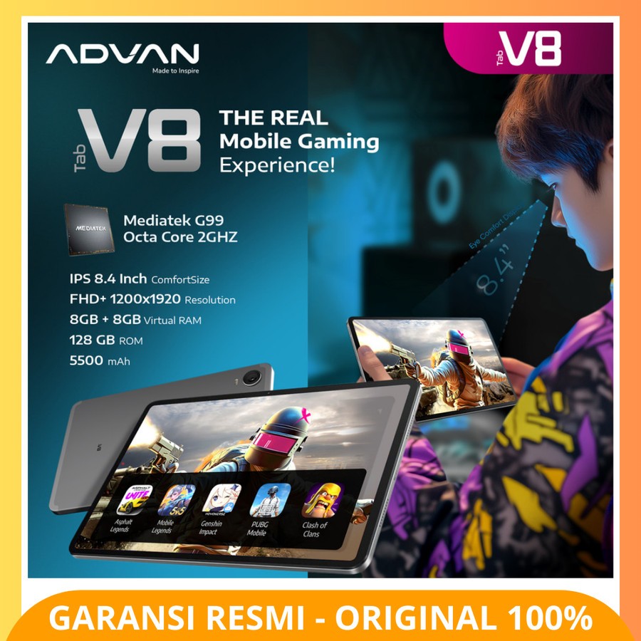 Jual Advan Tab V8 [8/128GB] ANDROID 14 8.4 INCH - Garansi Resmi ...