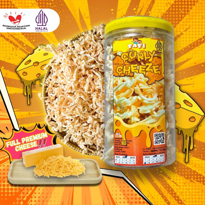 Jual Produk Snack KEJU KERITING/CURLY CHEESE ORIGINAL FLAVOR KEMASAN ...