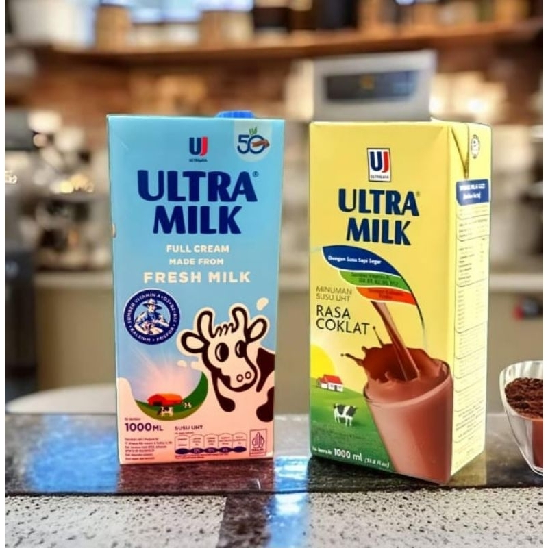 Jual Ultra Milk 1 Liter - Susu UHT Full Cream / Coklat | Shopee Indonesia