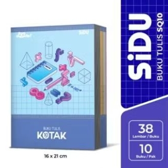 Jual Buku tulis SIDU kotak besar QS10 Stiming 38 lembar (10pcs ...