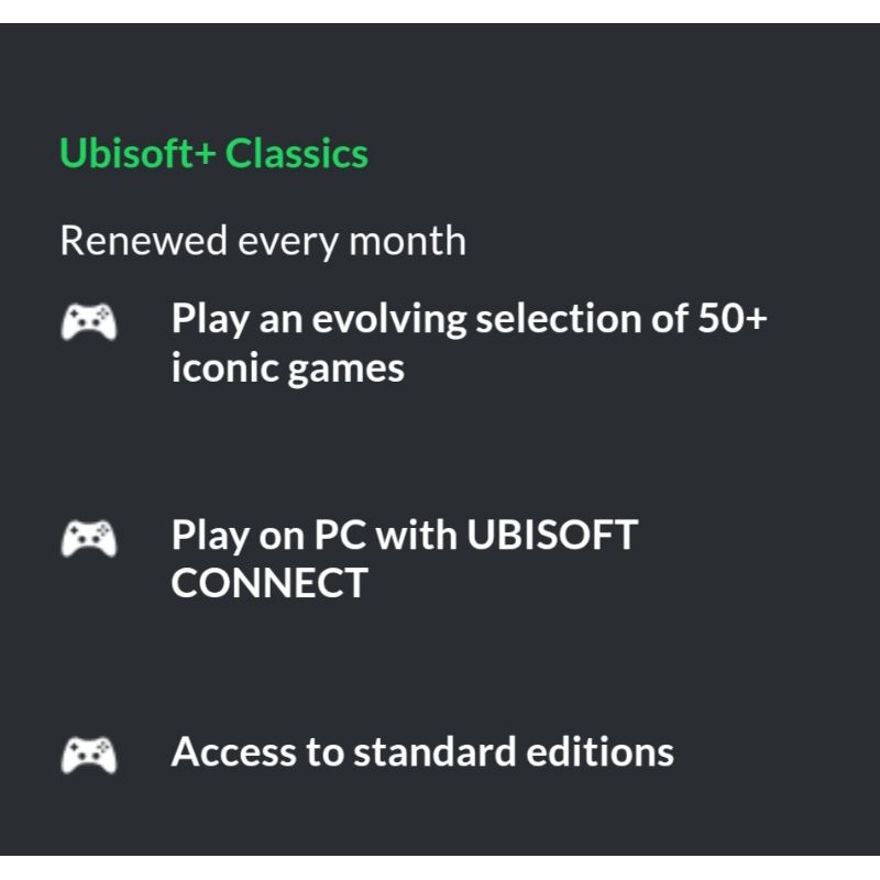 Jual Ubisoft Plus Classic 1 bulan | Shopee Indonesia