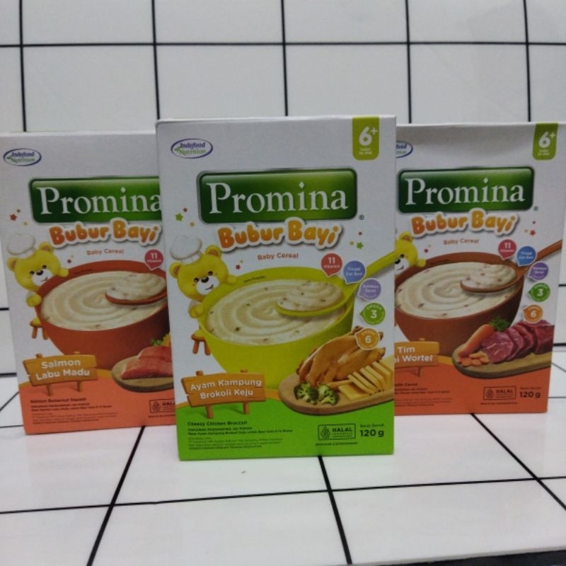 Jual Promina bubur bayi 6+bulan 120gr box | Shopee Indonesia