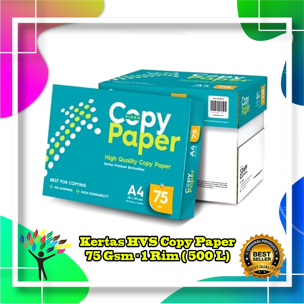 Jual Kertas HVS A4 Copy Paper 75 Gsm 1 Rim | Shopee Indonesia