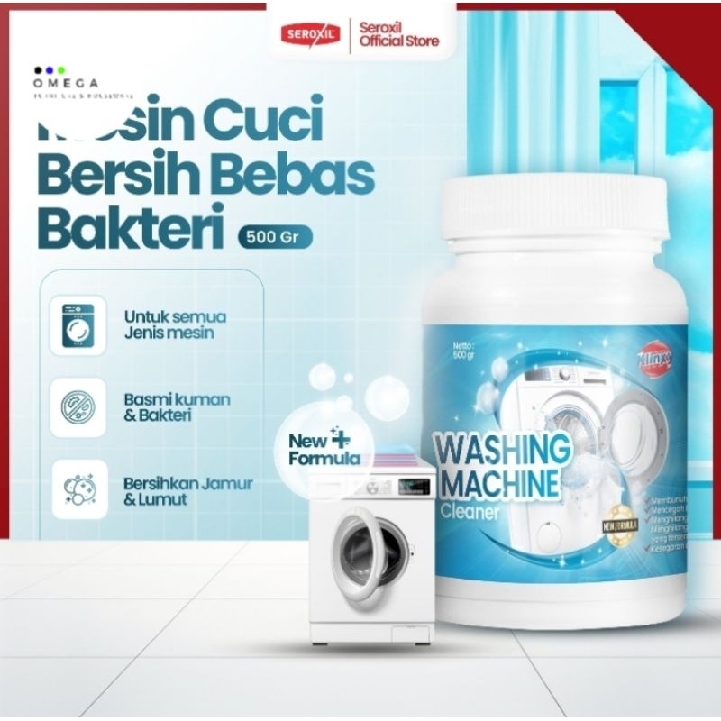 Jual KLINXY WASHING MACHINE CLEANER Serbuk Deterjen Pembersih Mesin ...