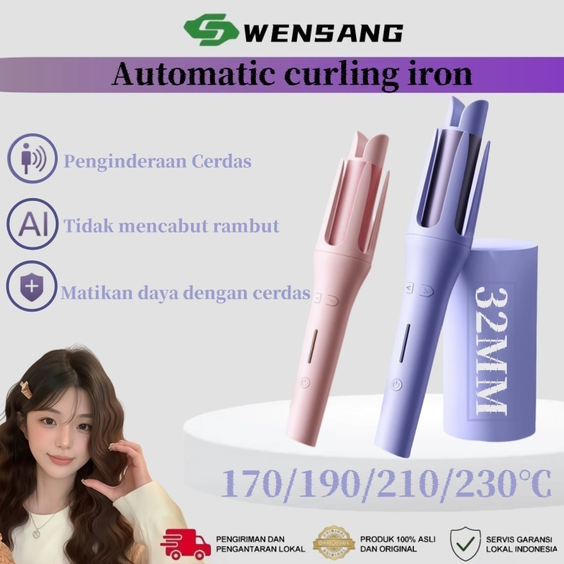 Jual Alat pengeriting rambut otomatis 32MM 10 detik pemanasan suhu yang ...