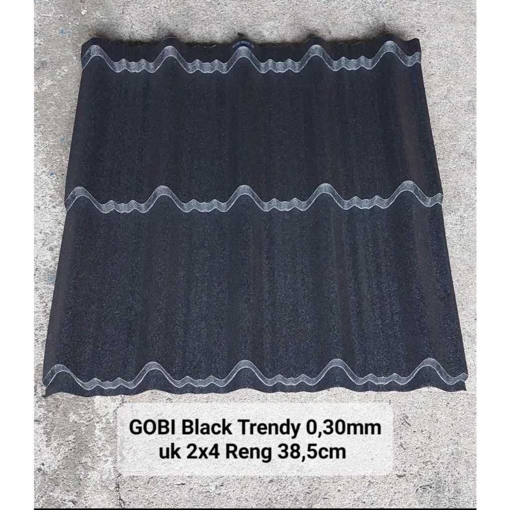 Jual Genteng 2X4 Sakura GOBI BLACK TRENDY 0,30 RENG 38,5CM | Shopee ...