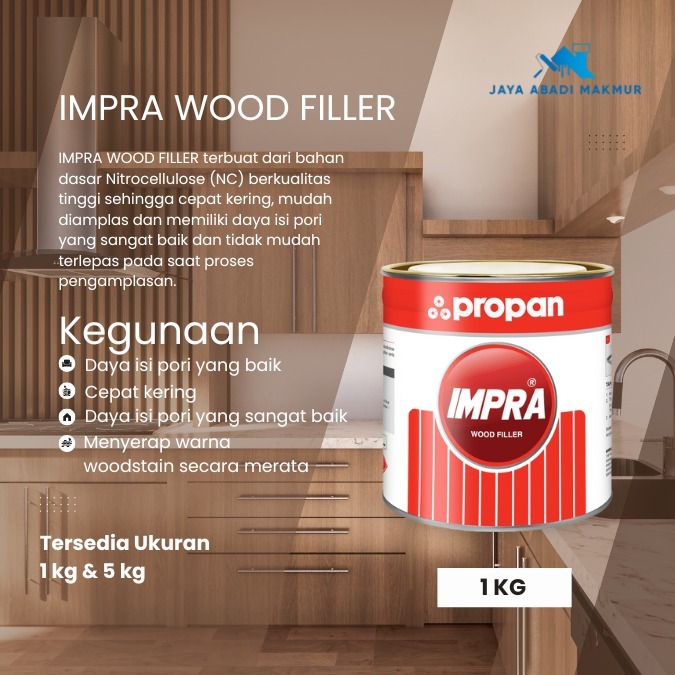 Jual Propan Impra Wood Filler 1 kg / Dempul Kayu | Shopee Indonesia